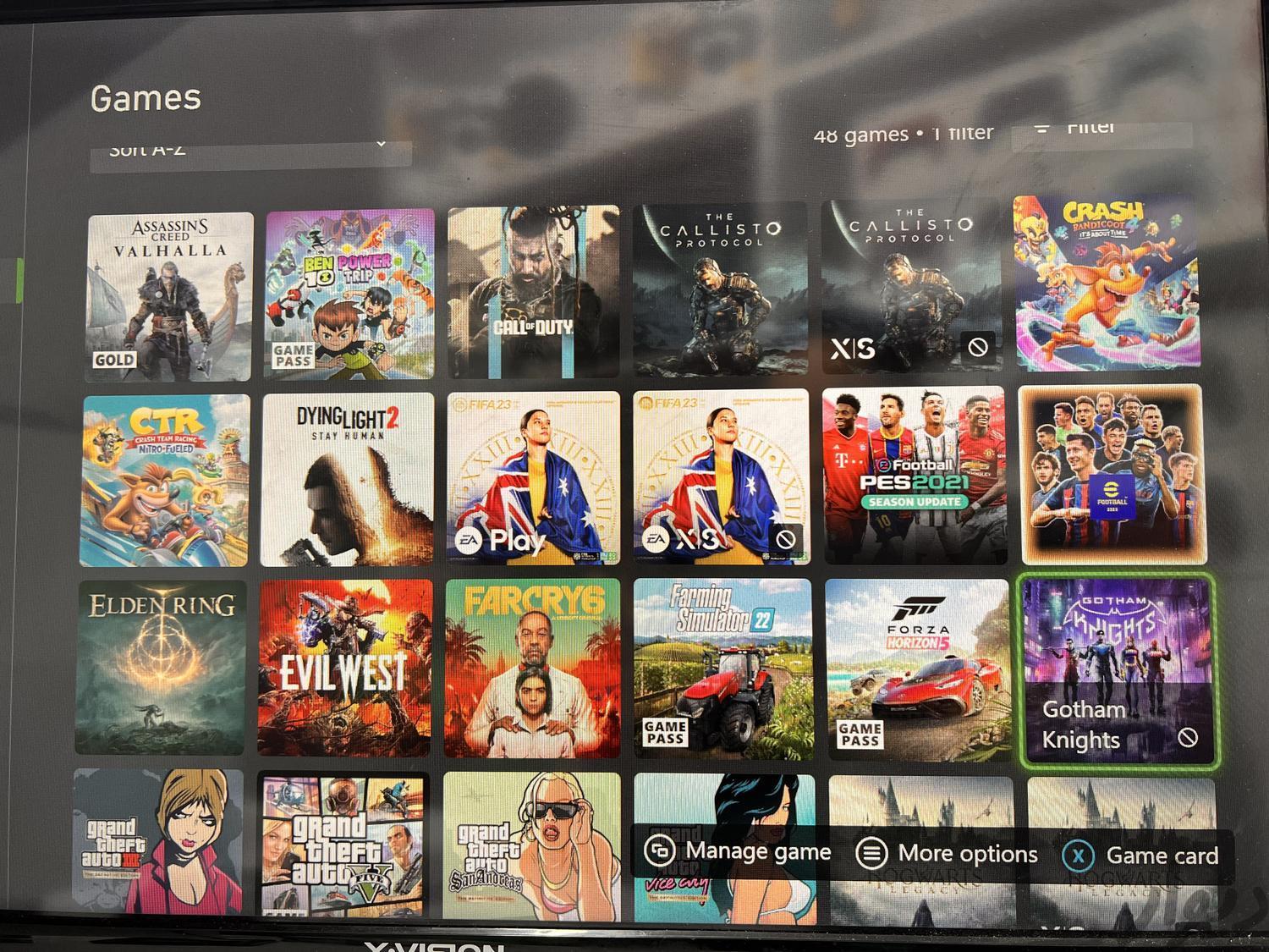بازی ایکس باکس سری اس وان سری ایکس Xbox کنسول، بازی‌ ویدئویی و آنلاین